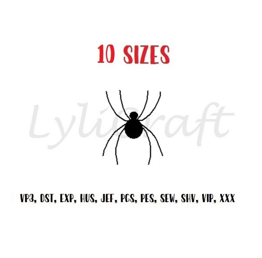 Mini Spider Embroidery Design, Small Spider Machine Embroidery Design ...