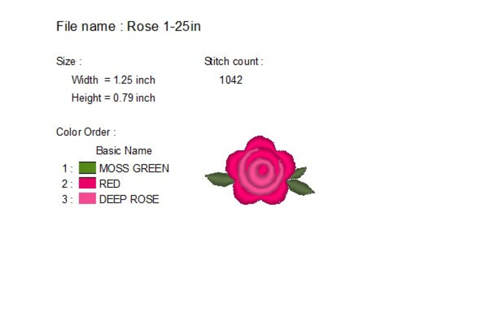 Mini Rose Embroidery Design Small Rose Machine Embroidery - Etsy