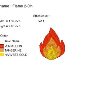 Mini Fire Embroidery Design, Small Fire Machine Embroidery Designs ...