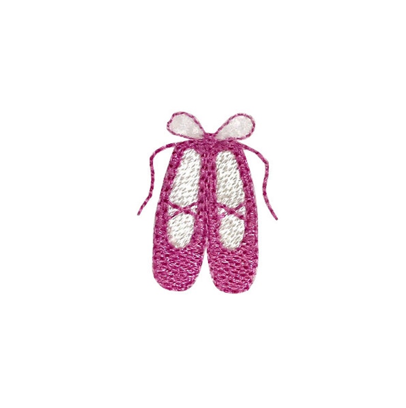 Mini Ballet Shoes Embroidery Design Small Ballet Shoes - Etsy