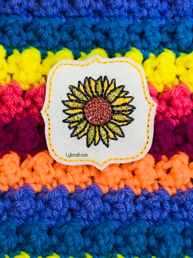 Mini Sunflower Embroidery Design Small Sunflower Machine - Etsy