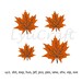 Mini Maple Leaf Machine Embroidery Designs Instant Download | Etsy