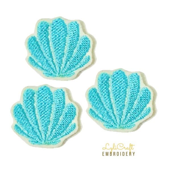 Mini Shell Embroidery Design Clam Shells Machine Embroidery - Etsy