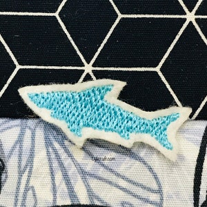 Mini Shark Embroidery Design, Small Shark Machine Embroidery Designs ...