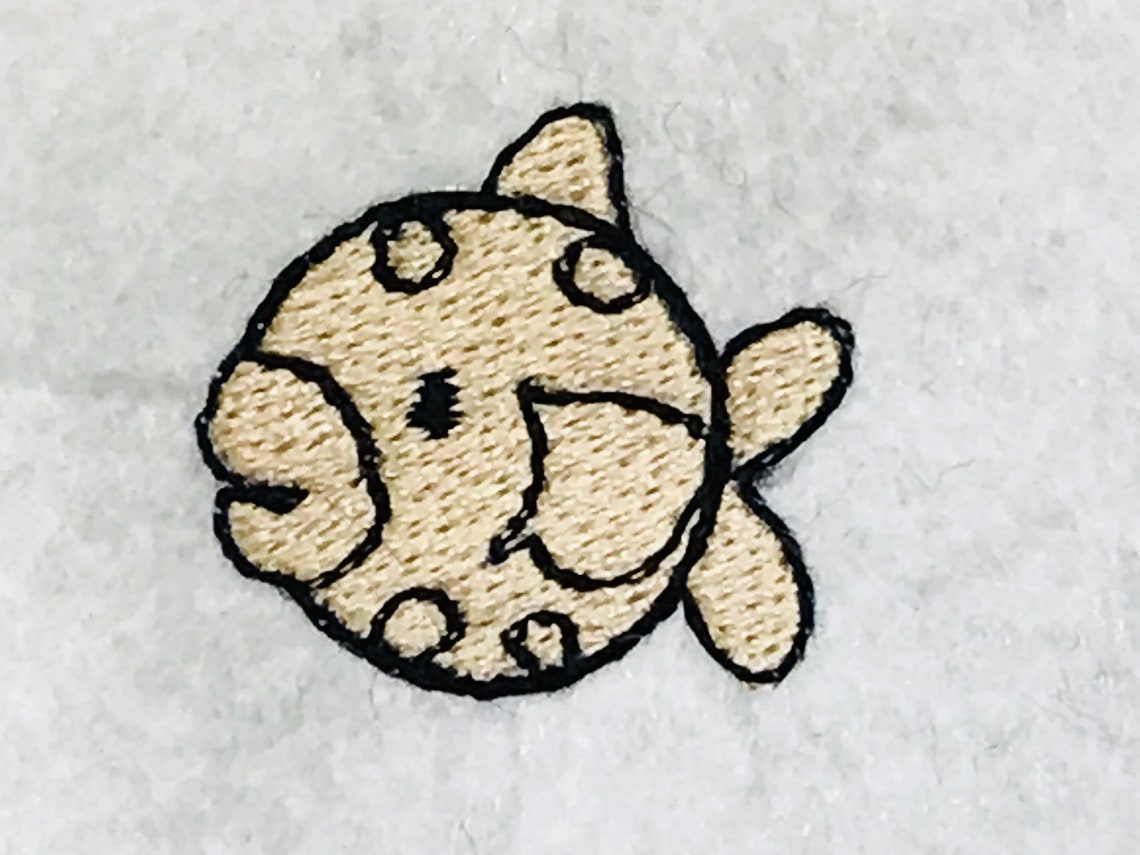 Mini Fish Embroidery Design Small Fish Machine Embroidery - Etsy