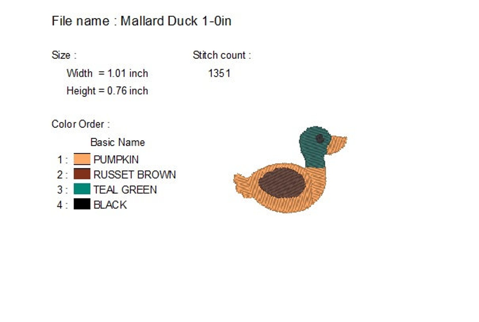 Mini Duck Embroidery Design Small Duck Machine Embroidery - Etsy