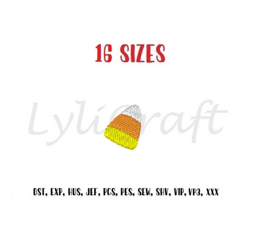 Mini Candy Corn Embroidery Design, Small Candy Corn Machine Embroidery ...