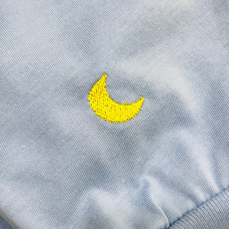 Mini Moon Embroidery Design Small Moon Machine Embroidery - Etsy