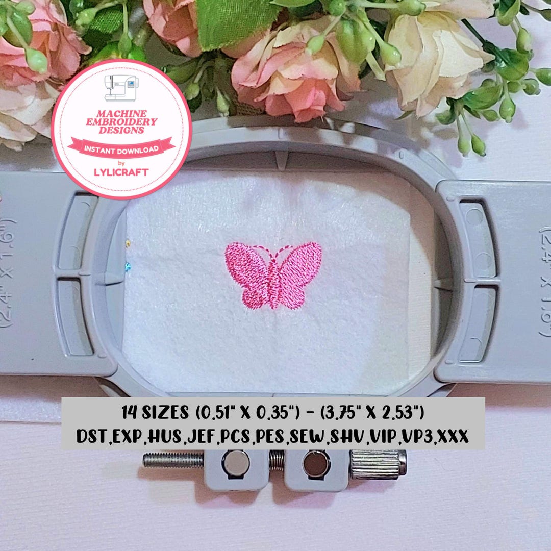 Mini Butterfly Embroidery Design, Small Butterfly Embroidery Designs ...