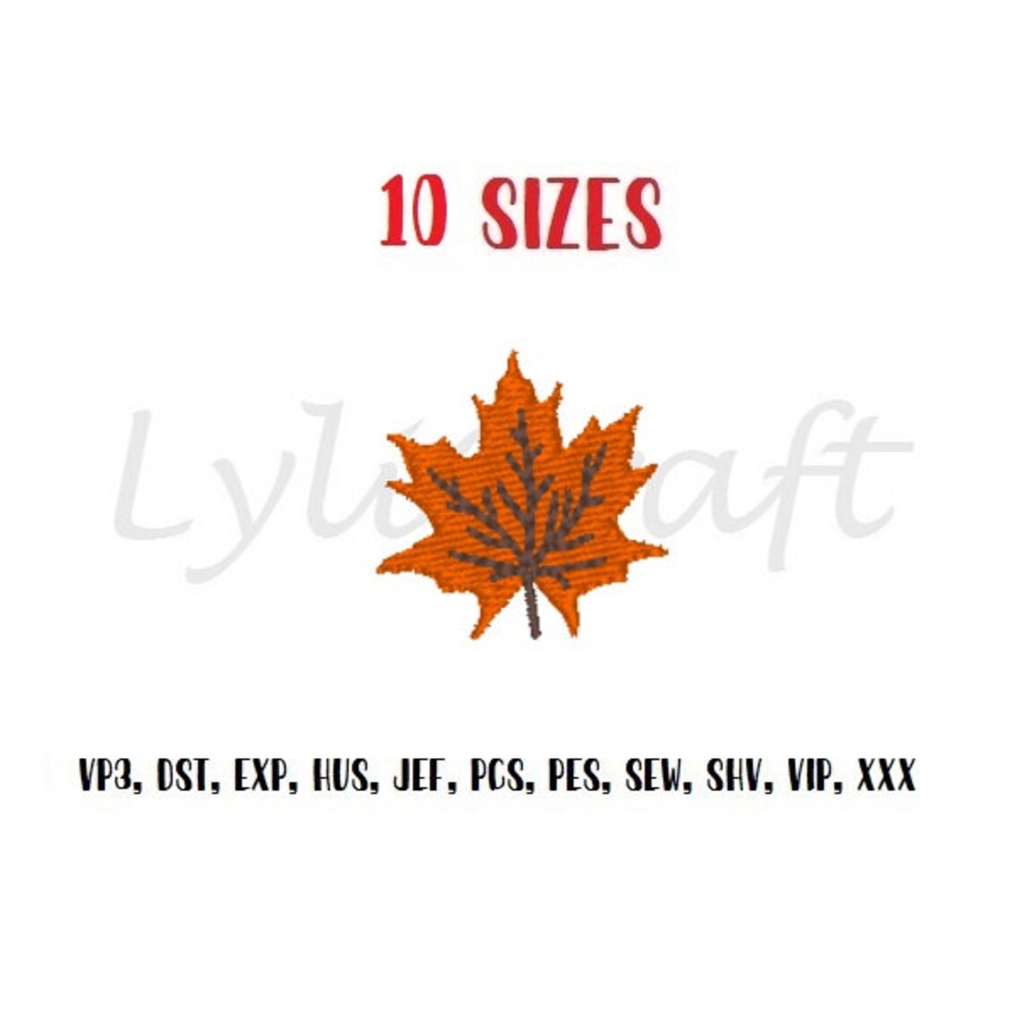 Mini Maple Leaf Machine Embroidery Designs Instant Download - Etsy