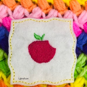3 Designs, Mini Apple Embroidery Design, Small Apple Machine Embroidery ...