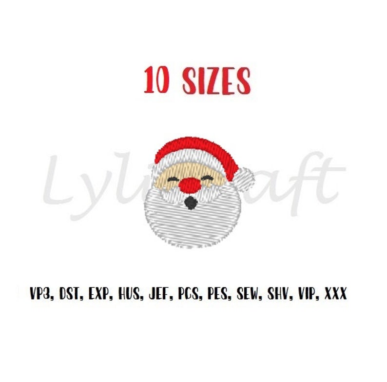 Mini Santa Embroidery Design Small Santa Machine Embroidery - Etsy