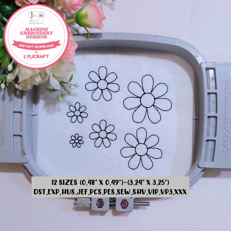Daisy Embroidery - Etsy