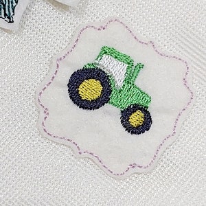 Mini Tractor Embroidery Design, Small Tractor Machine Embroidery Design ...