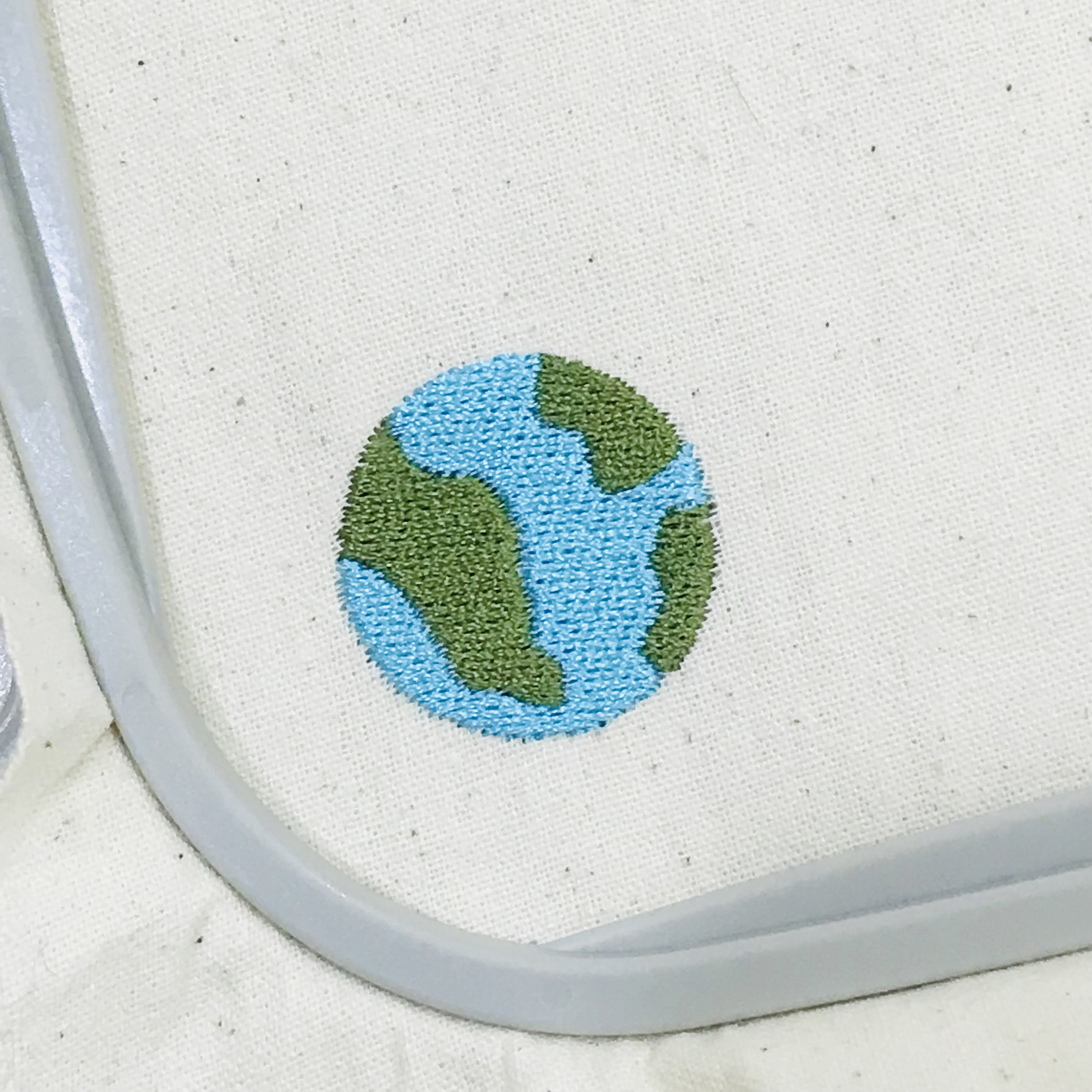 Mini Earth Embroidery Design Earth Machine Embroidery | Etsy