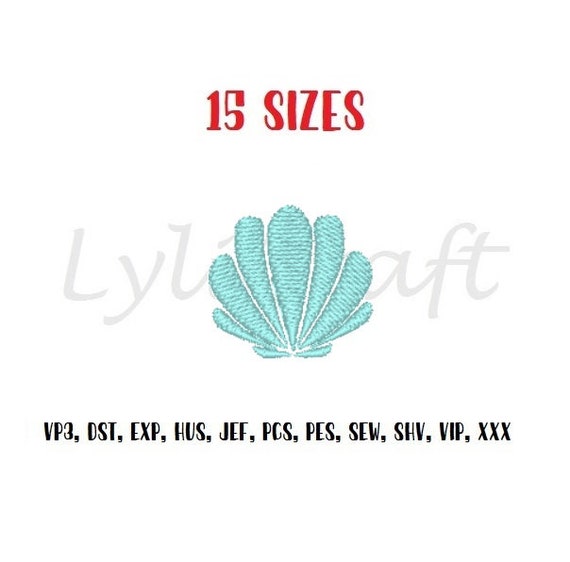 Mini Shell Embroidery Design Clam Shells Machine Embroidery - Etsy