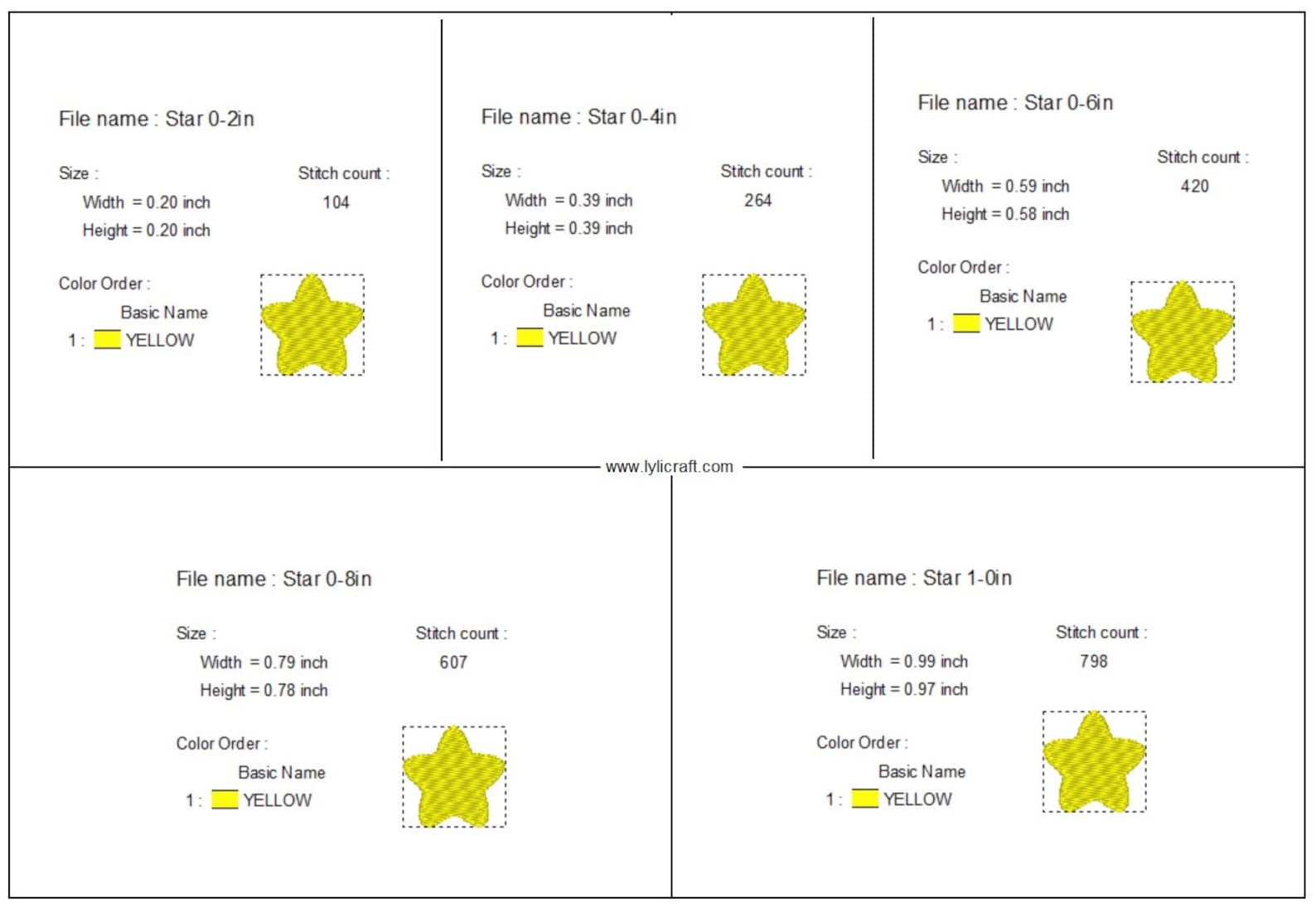 Mini Star Embroidery Design Small Star Machine Embroidery - Etsy