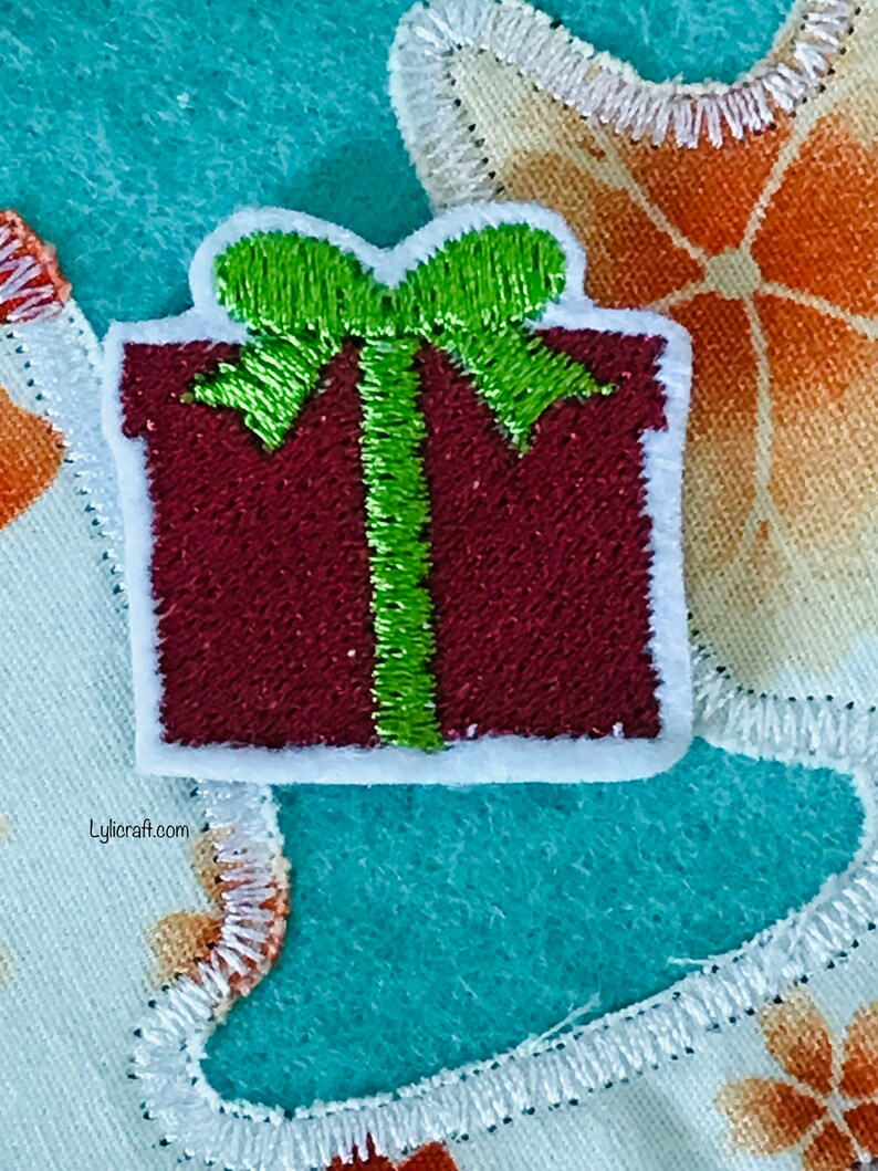 Mini Gift Box Embroidery Design, Mini Present Embroidery Designs ...
