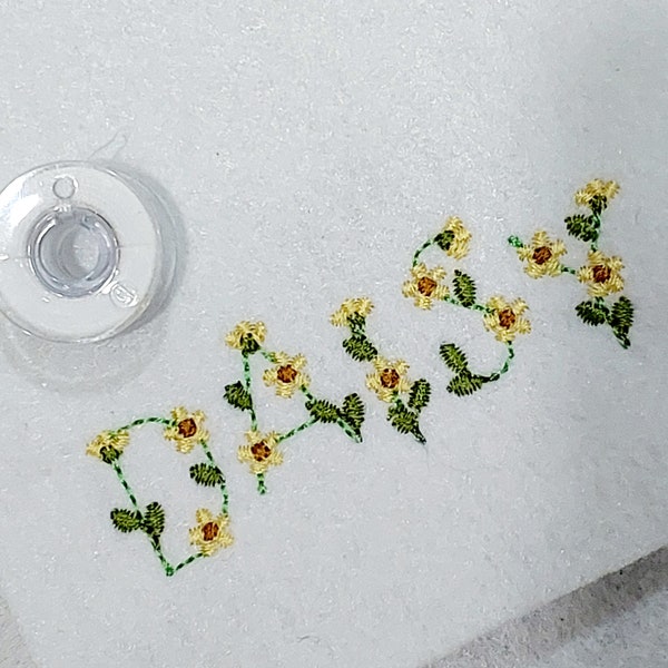 Daisy Alphabet Embroidery Design - Etsy