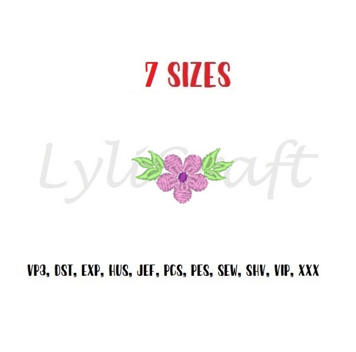 Mini Flower Embroidery Design, Small Flower Machine Embroidery Designs ...