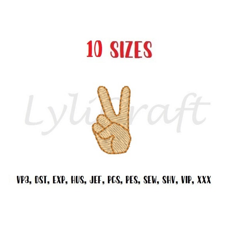 Hand Peace Sign - Etsy