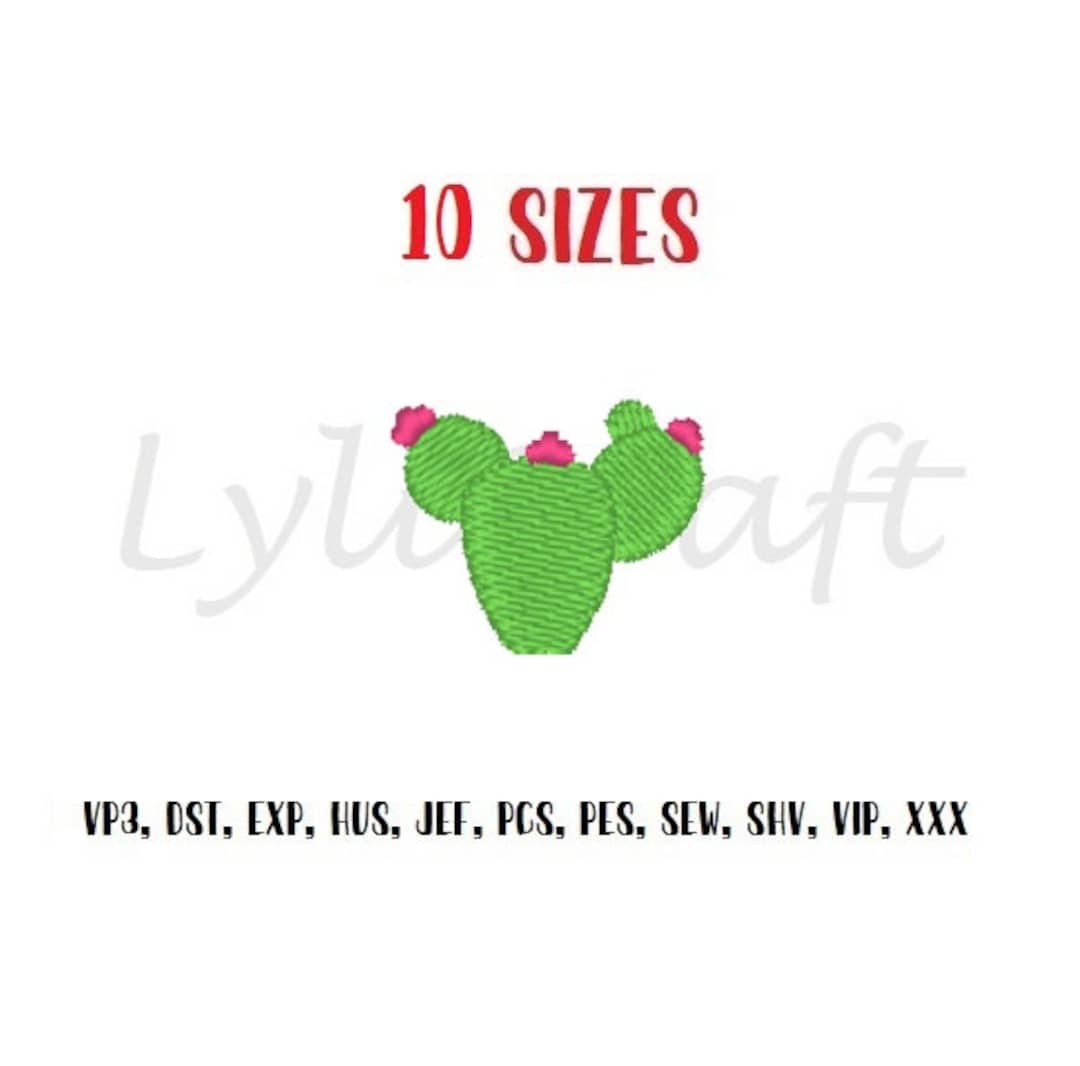 Mini Cactus Embroidery Design, Small Cactus Machine Embroidery Designs ...