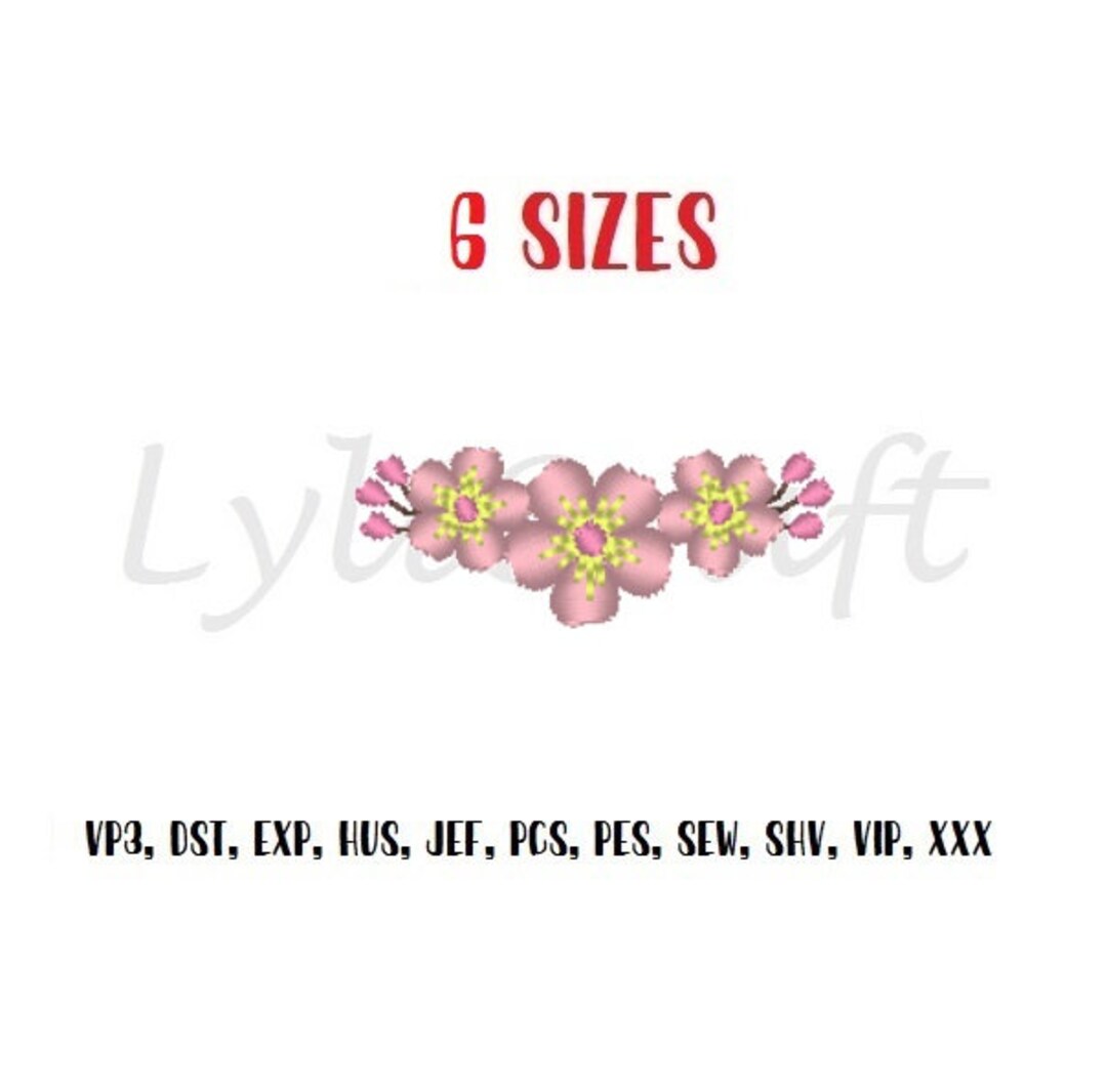 Mini Sakura Embroidery Design, Small Sakura Machine Embroidery Designs ...