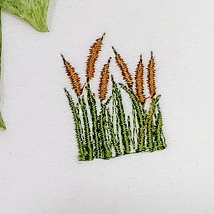Mini Cattail Grass Embroidery Design, Small Cattails Plant Machine ...