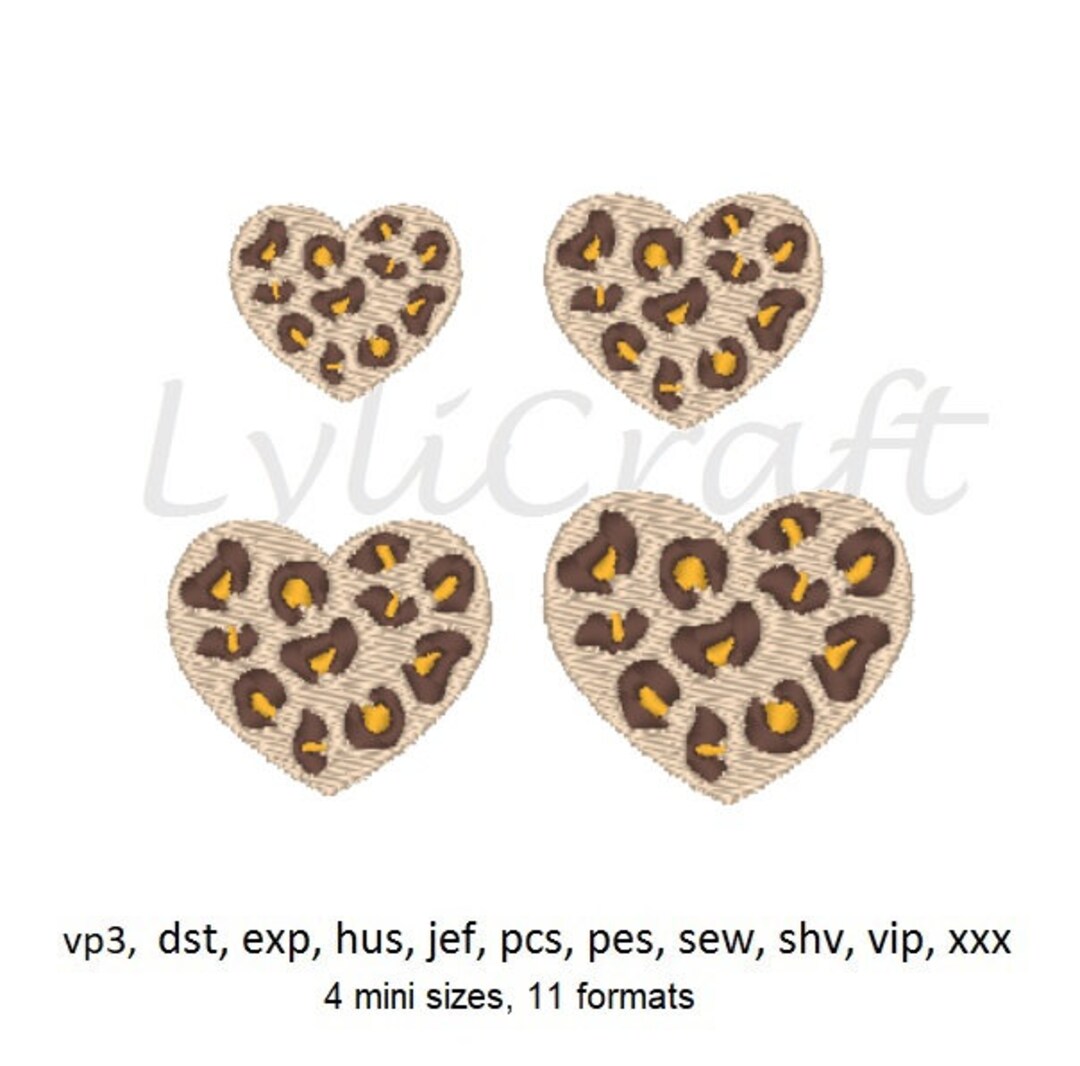 Mini Heart Embroidery Design, Small Heart Machine Embroidery Designs ...