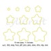 Mini Star Embroidery Design, Small Star Machine Embroidery Designs ...