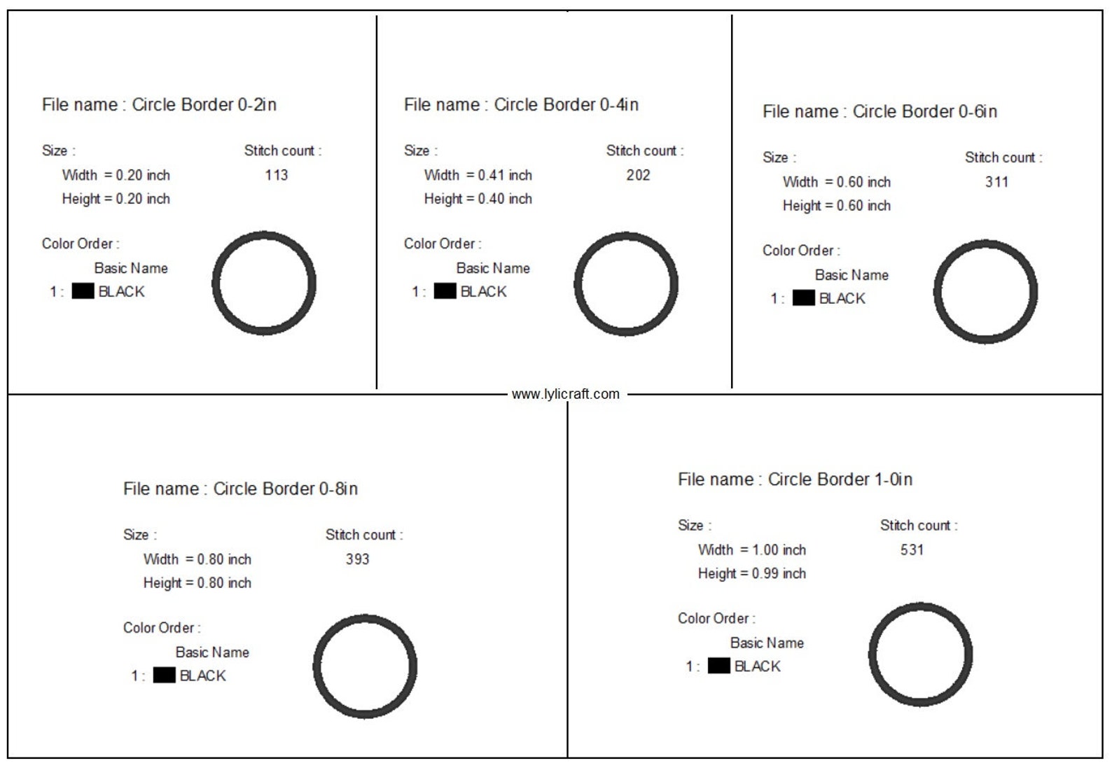 Circle Border Satin Stitch Embroidery Design, Round Border Embroidery ...