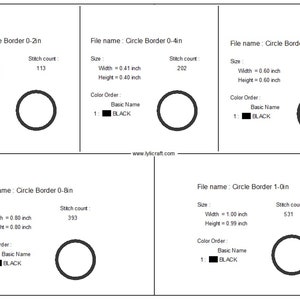 Circle Border Satin Stitch Embroidery Design, Round Border Embroidery ...