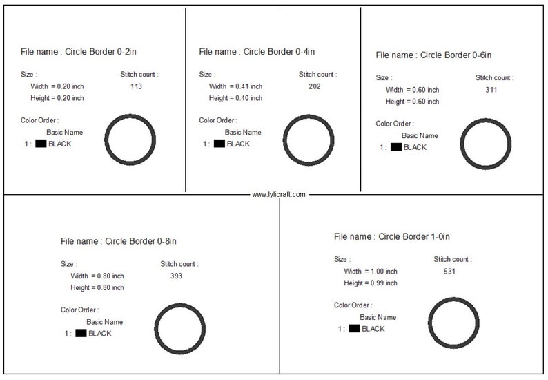 Circle Border Satin Stitch Embroidery Design, Round Border Embroidery ...