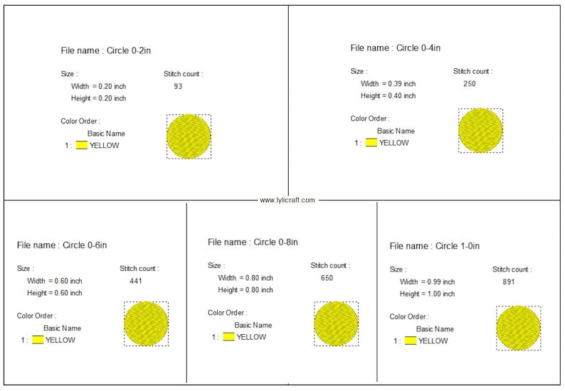Mini Round Shape Embroidery Design, Small Round Shape Machine ...
