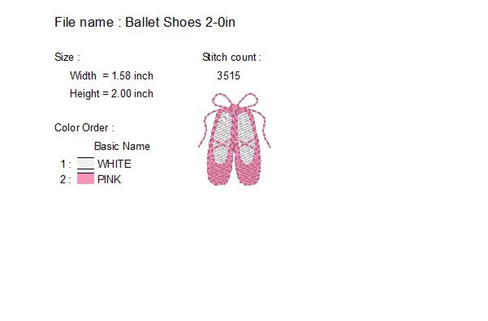 Mini Ballet Shoes Embroidery Design Small Ballet Shoes - Etsy