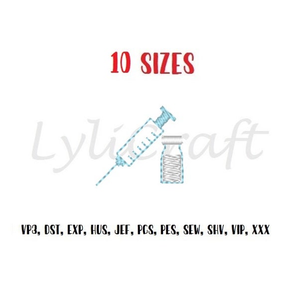 Syringe Embroidery - Etsy