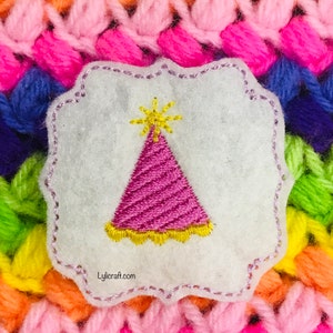 Mini Hat Embroidery Design, Small Hat Machine Embroidery Designs, Party ...