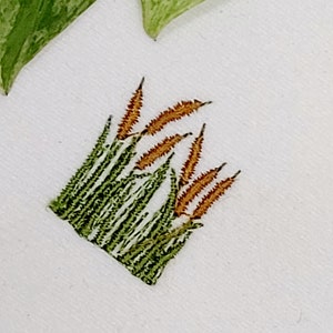 Mini Cattail Grass Embroidery Design, Small Cattails Plant Machine ...