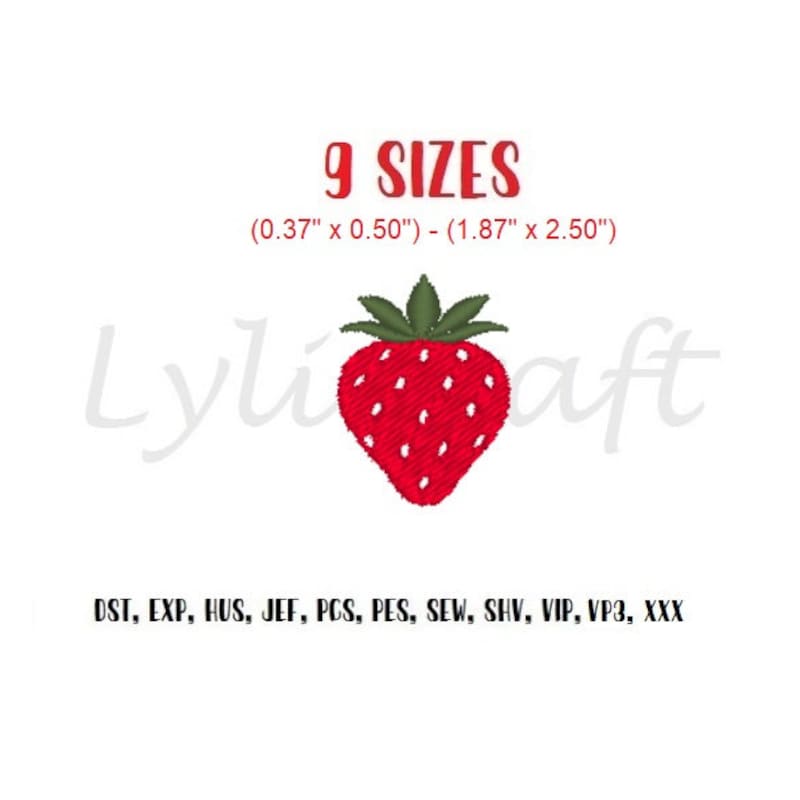 Strawberry Machine Embroidery Designs - Etsy