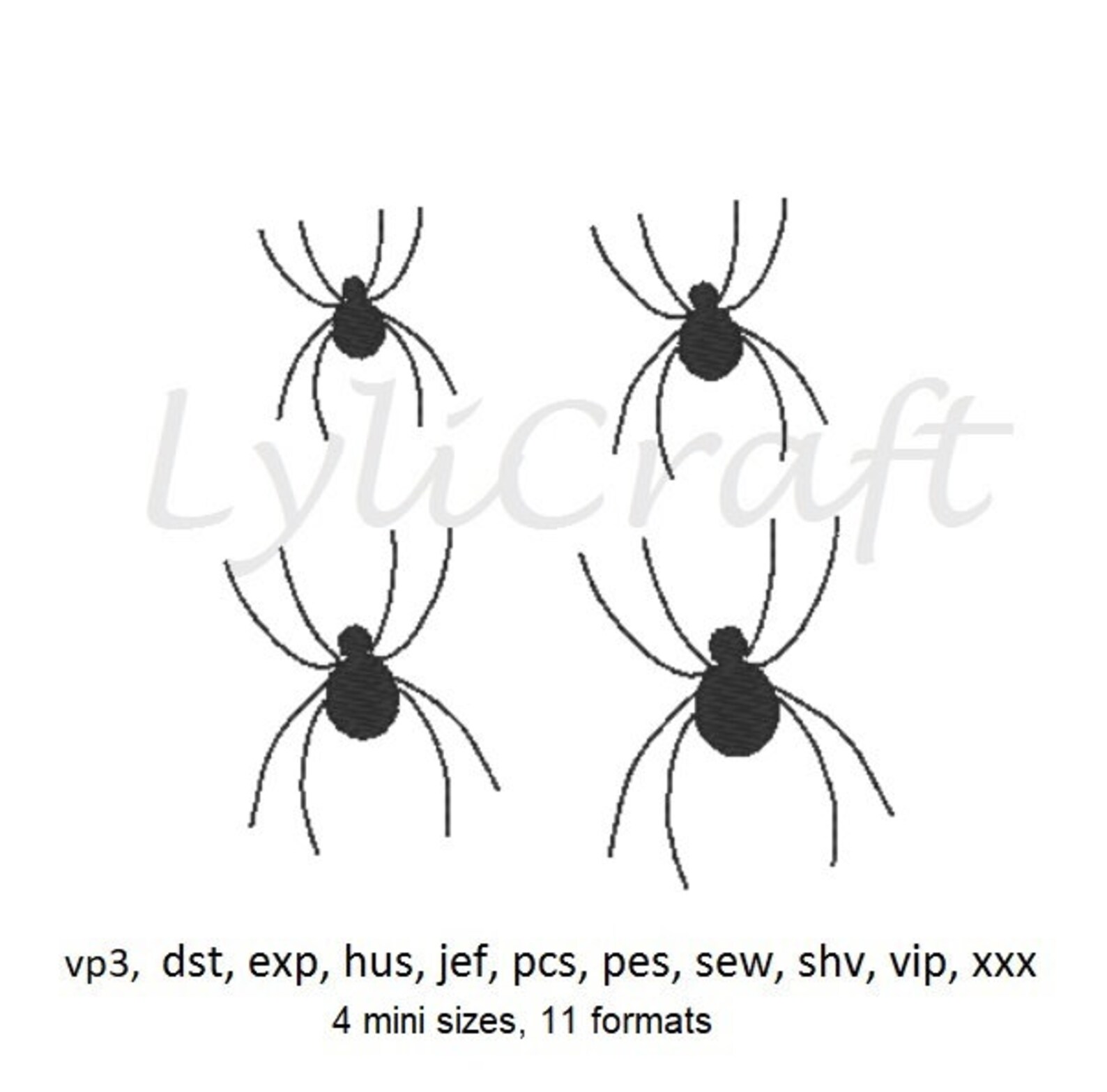 Mini Spider Embroidery Design Small Spider Machine Embroidery - Etsy