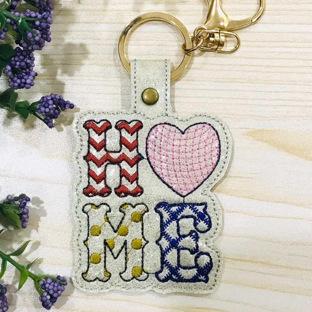 Home Snap Tab in the Hoop ITH Machine Embroidery Designs - Etsy