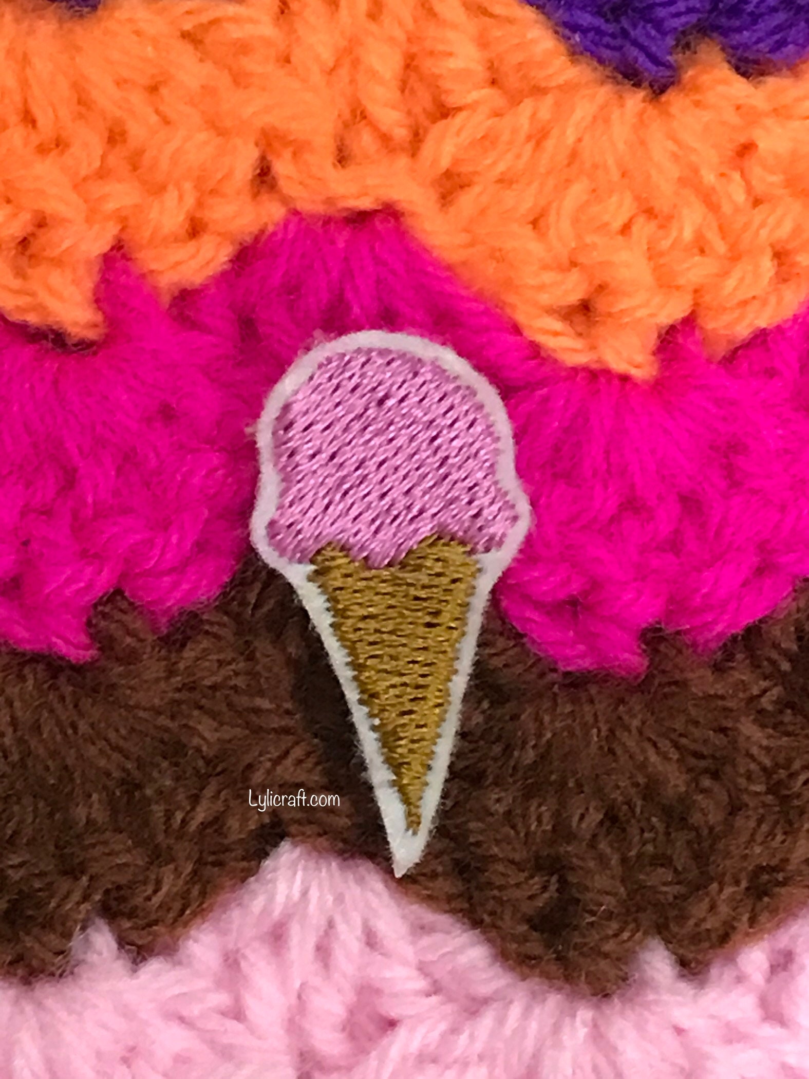 Mini Ice Cream Design Embroidery Design Ice Cream Embroidery | Etsy