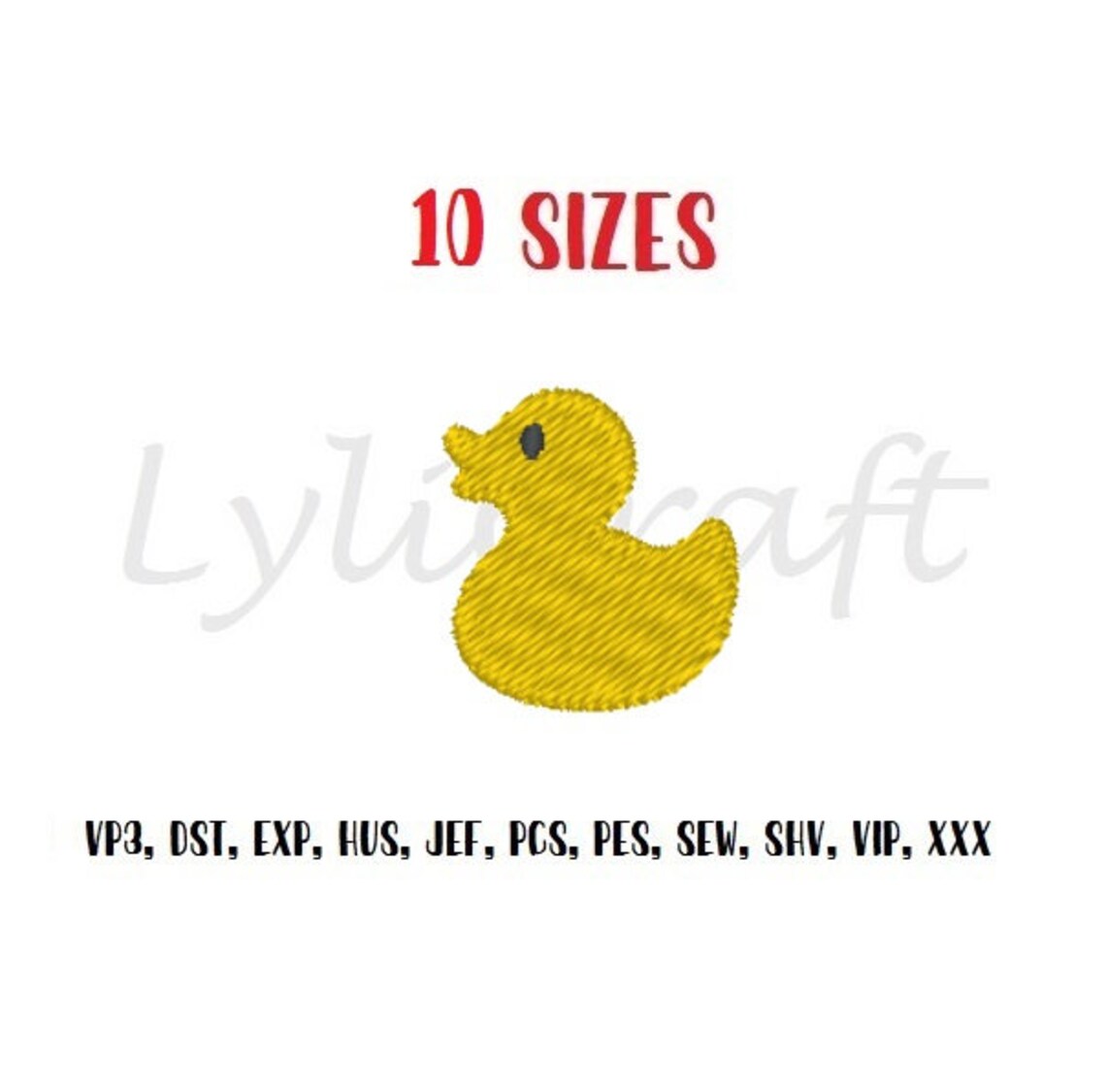 Mini Rubber Duck Embroidery Design, Small Rubber Duck Machine ...