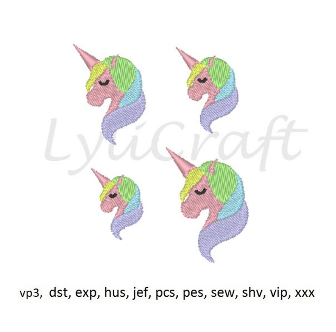 Mini Unicorn Embroidery Design, Small Unicorn Machine Embroidery ...