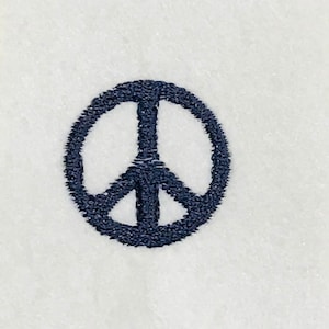 Mini Peace Sign Embroidery Design, Small Peace Sign Machine Embroidery ...