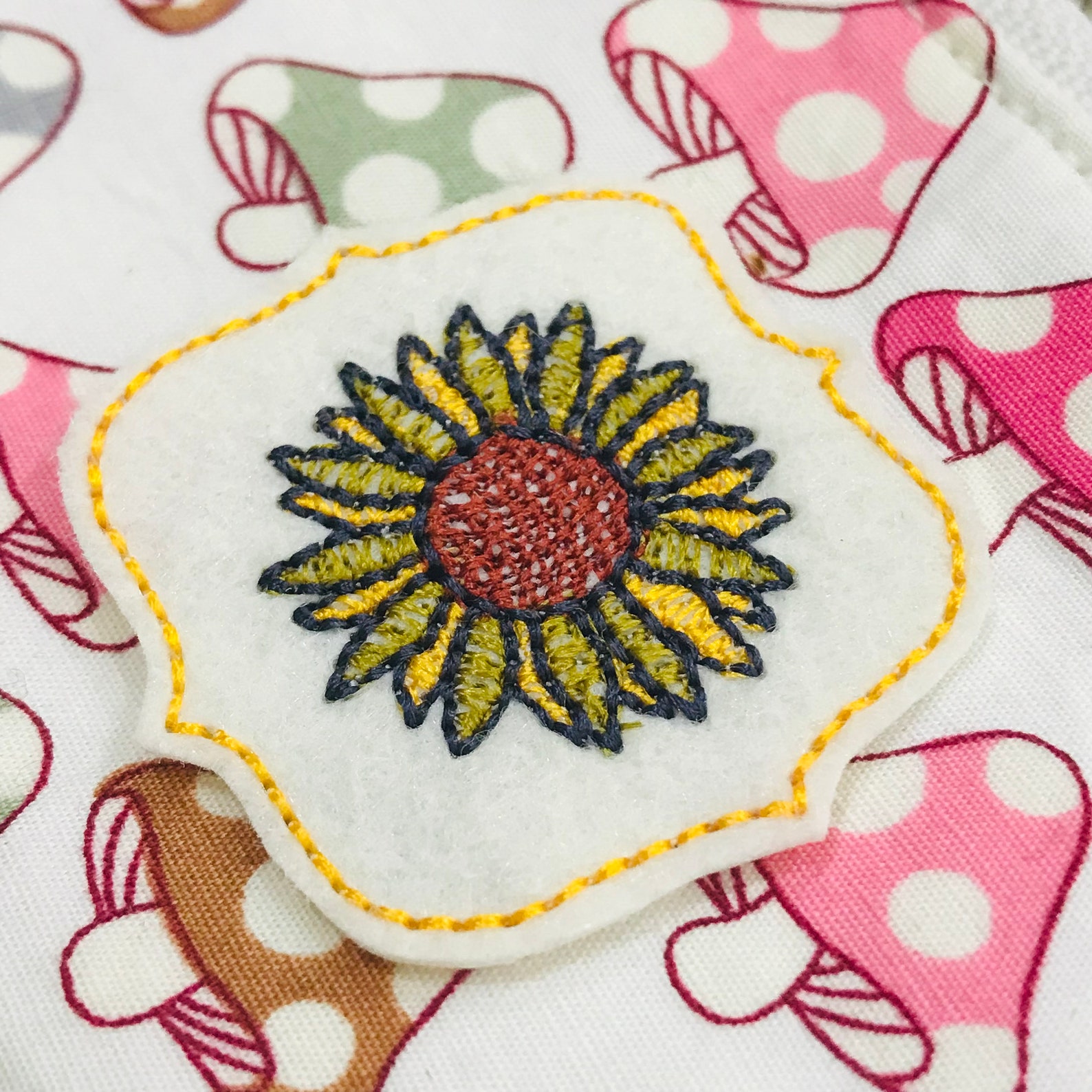 Mini Sunflower Embroidery Design Small Sunflower Machine - Etsy
