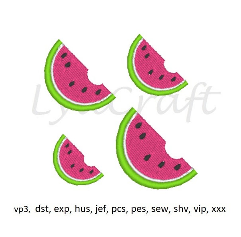 Mini Watermelon Embroidery Design, Small Watermelon Machine Embroidery ...
