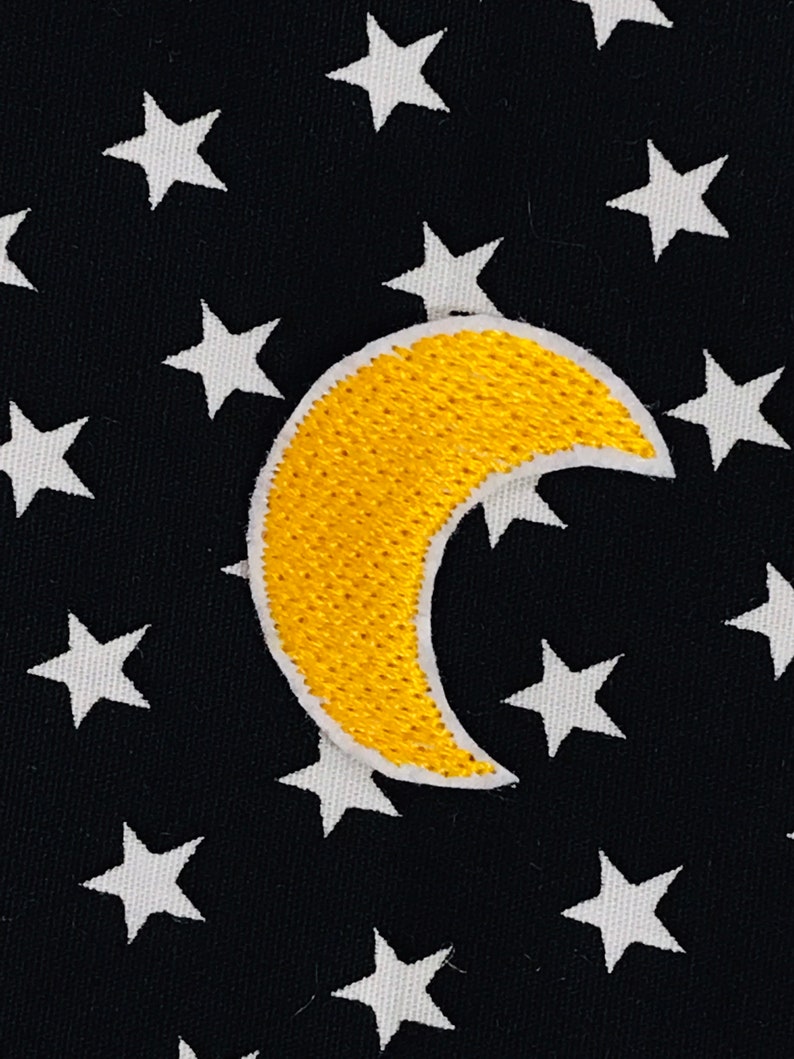 Mini Moon Embroidery Design Small Moon Machine Embroidery - Etsy