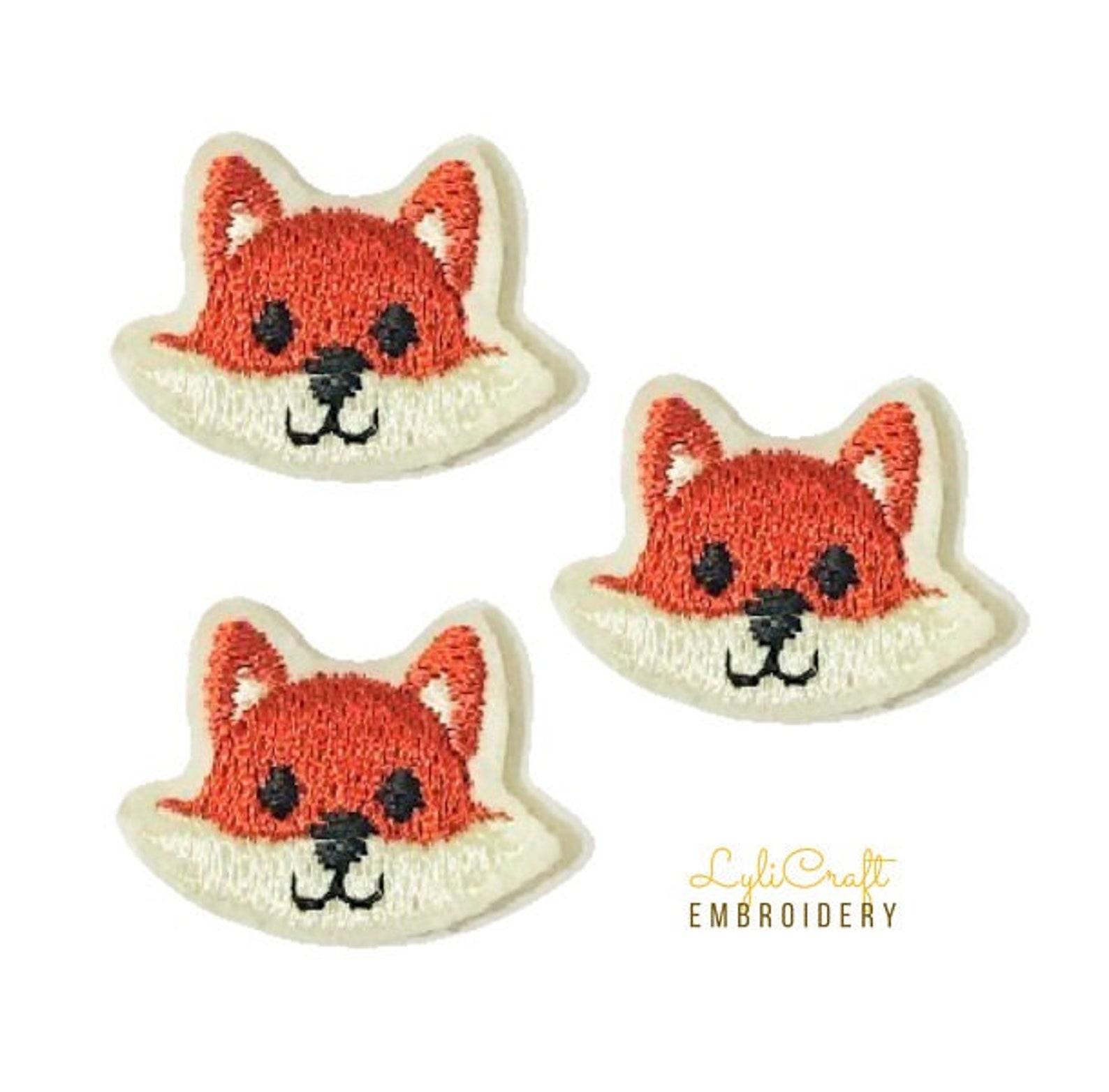 Mini Fox Embroidery Design Small Fox Machine Embroidery - Etsy