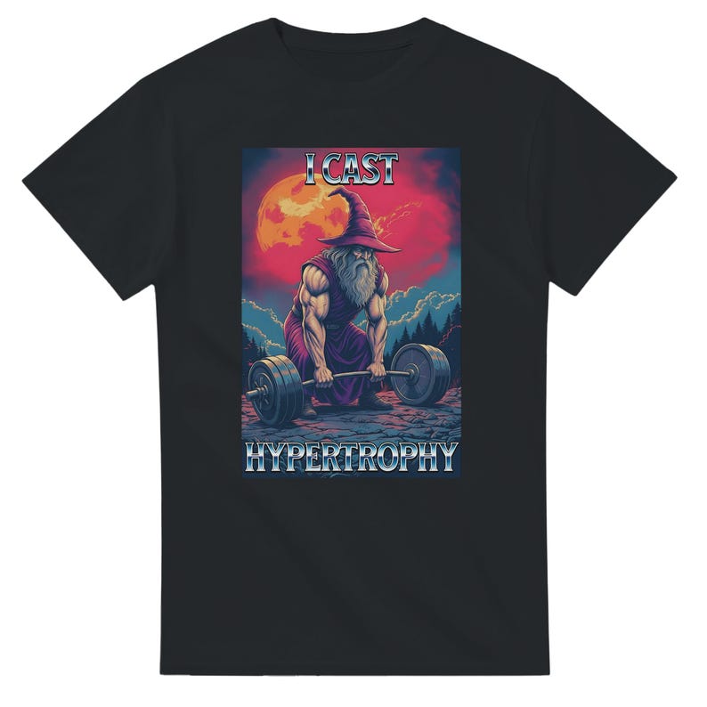 I Cast Hypertrophy! Swole Wizard Gym T-shirt, Dnd Player Gift - Etsy
